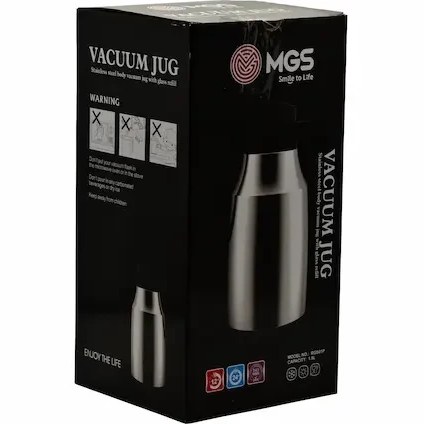 فلاسک بدنه استیل 1 لیتری (شیشه صورتی) MGS ، کد FS20110 | فروشگاه آشپزون